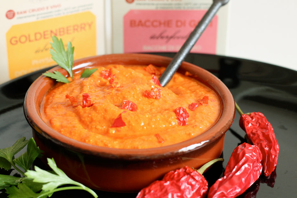Salsa piccante raw con goji e goldenberry – Ambrosiae